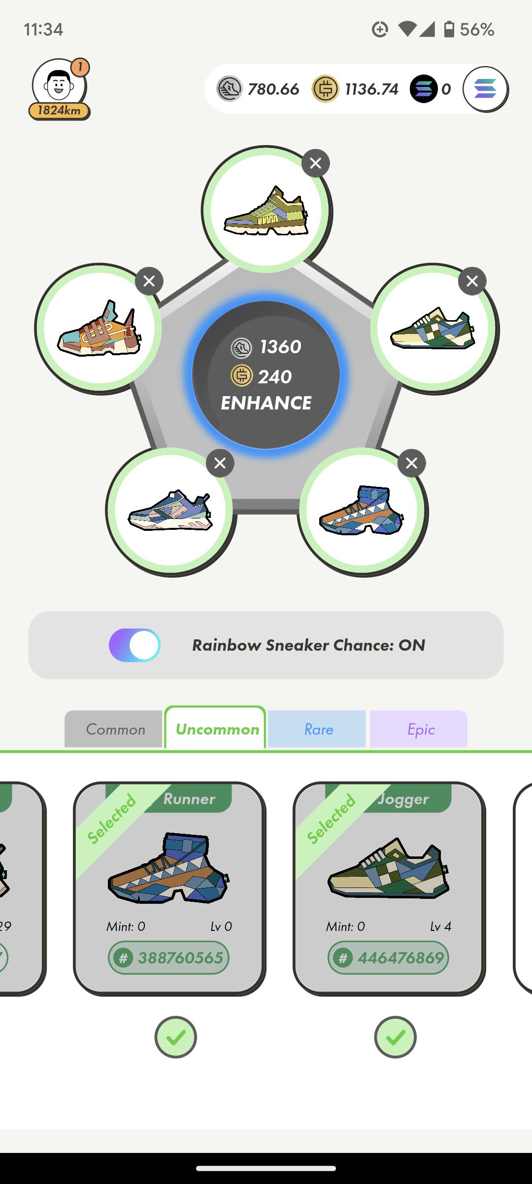 【STEPN】HP(ヘルスポイント)ってなに？Restore(レストア)による回復方法と費用のまとめ